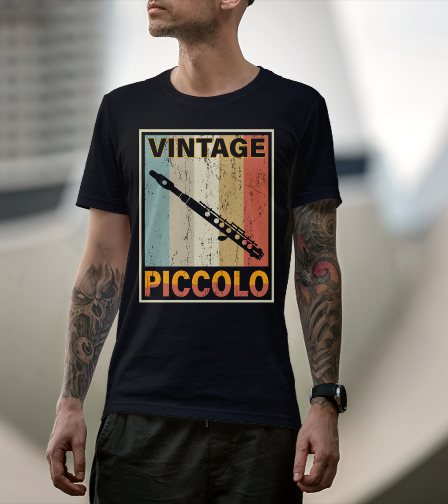 Vintage Piccolo Retro Stripes T-Shirt