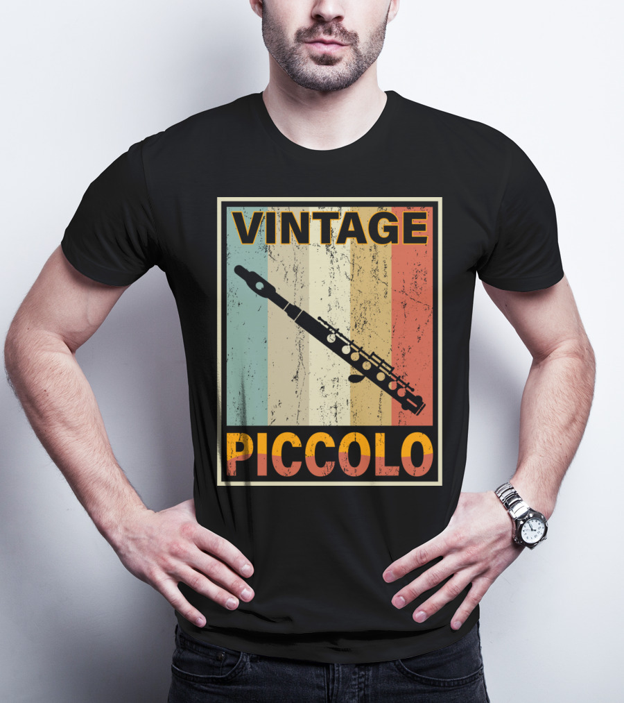 Vintage Piccolo Retro Stripes T-Shirt