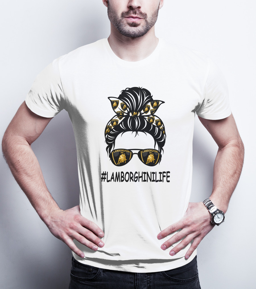 LAMBORGHINILIFE Sunglasses And Bandana T-Shirt