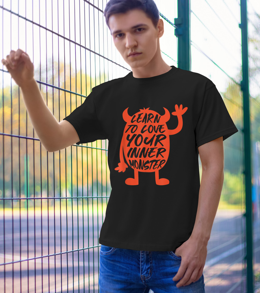 Learn To Love Your Inner Monster Halloween Boo T-Shirt
