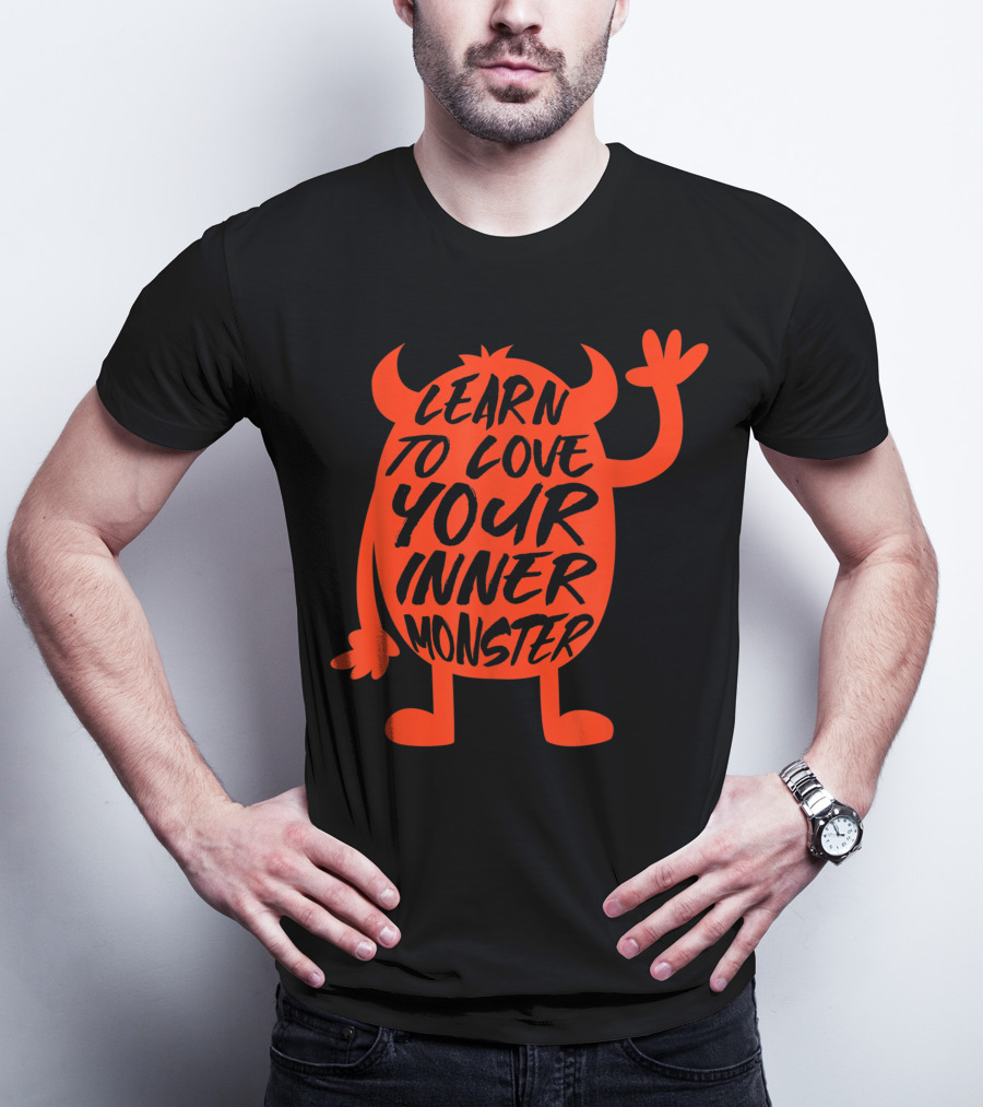 Learn To Love Your Inner Monster Halloween Boo T-Shirt