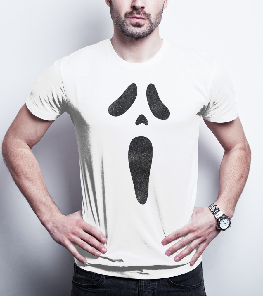 Halloween Scary Ghost Face Mask T-Shirt