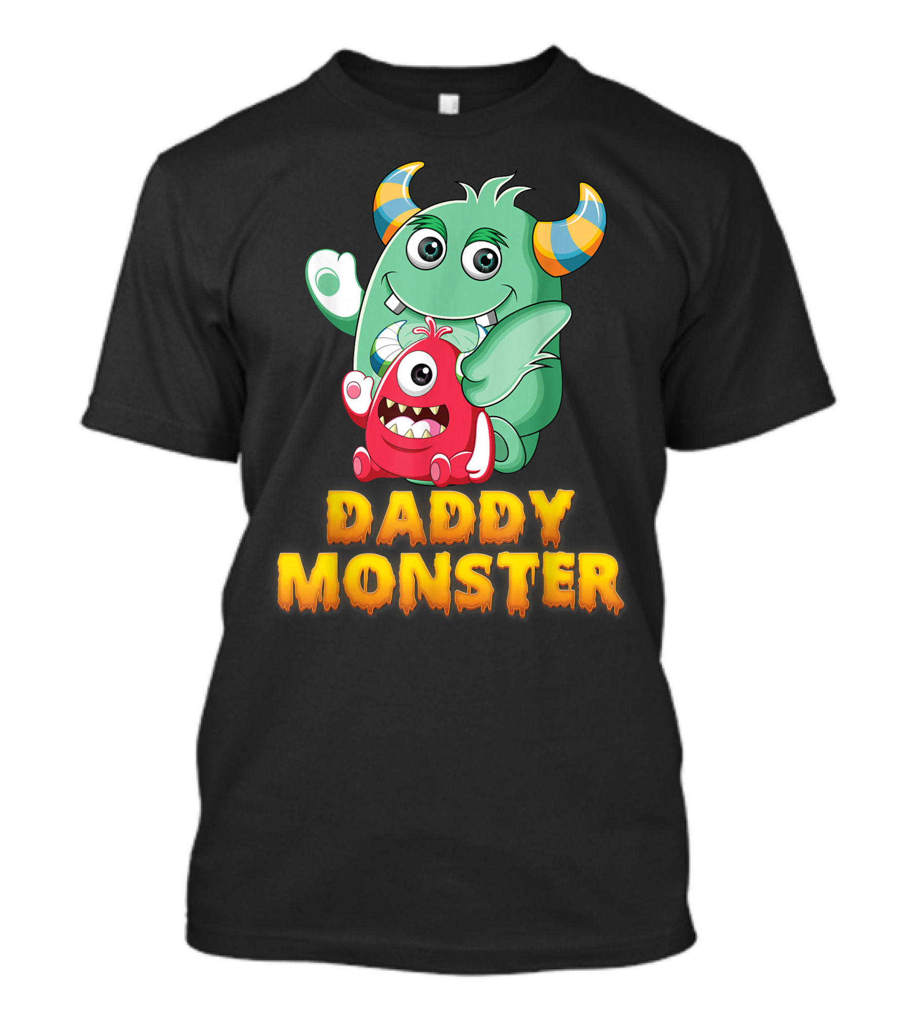Daddy Monster Cute Cartoon Creatures T-Shirt