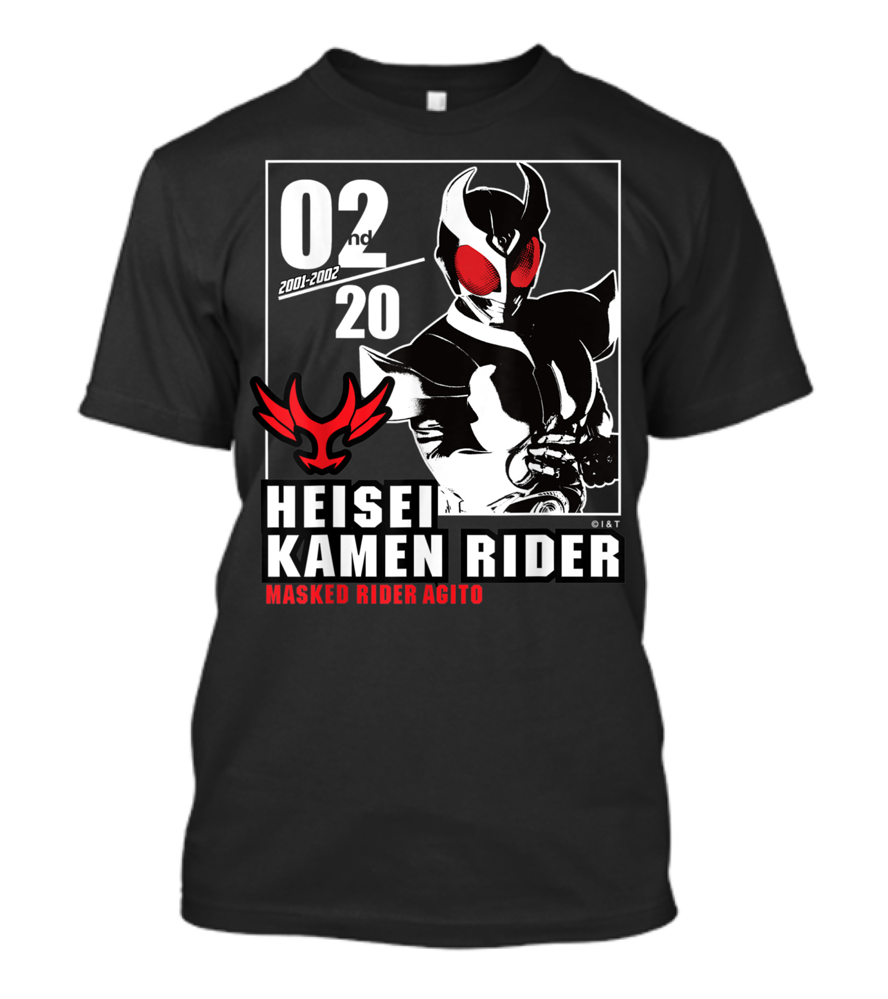 02nd 2001-2002 Heisei Kamen Rider Masked Rider Agito T-Shirt