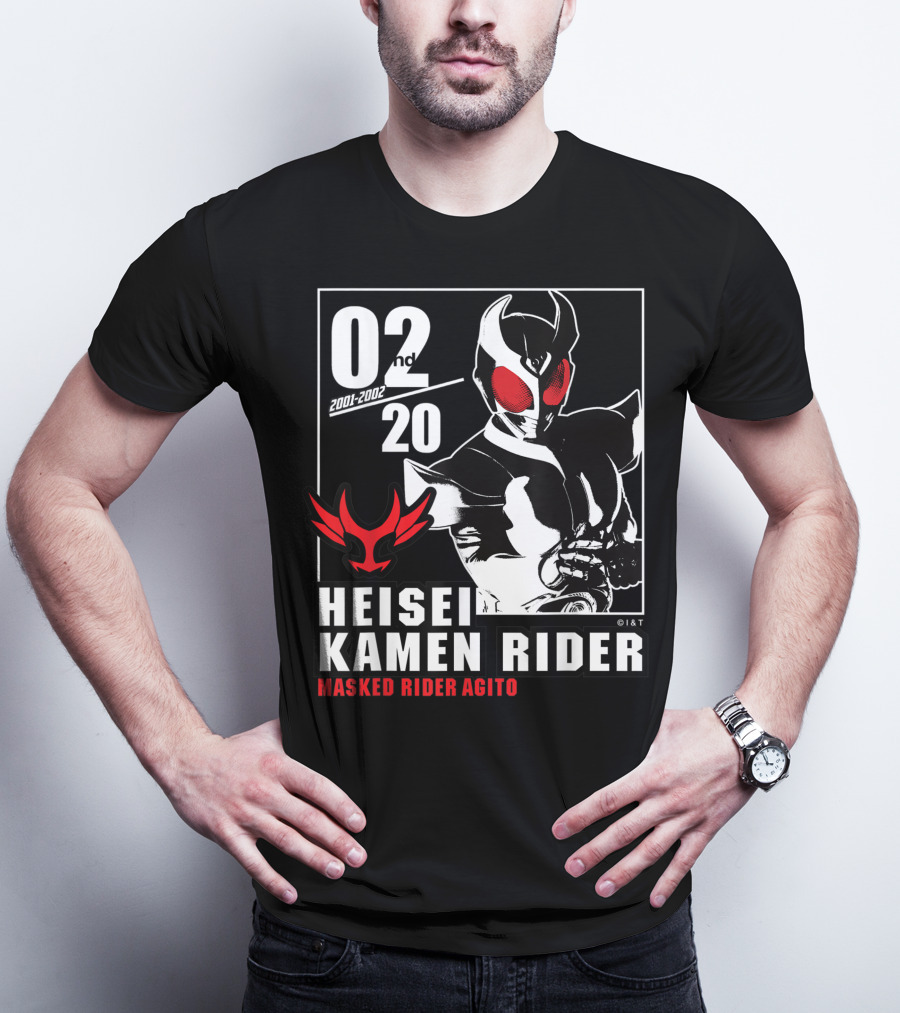 02nd 2001-2002 Heisei Kamen Rider Masked Rider Agito T-Shirt