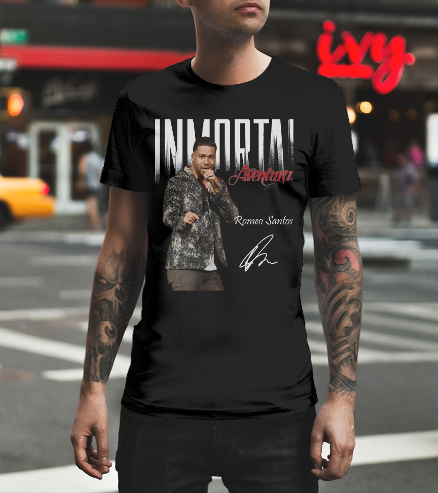 INMORTAL Aventura Romeo Santos Signature T-Shirt