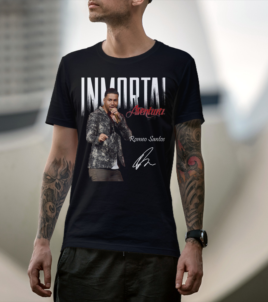 INMORTAL Aventura Romeo Santos Signature T-Shirt