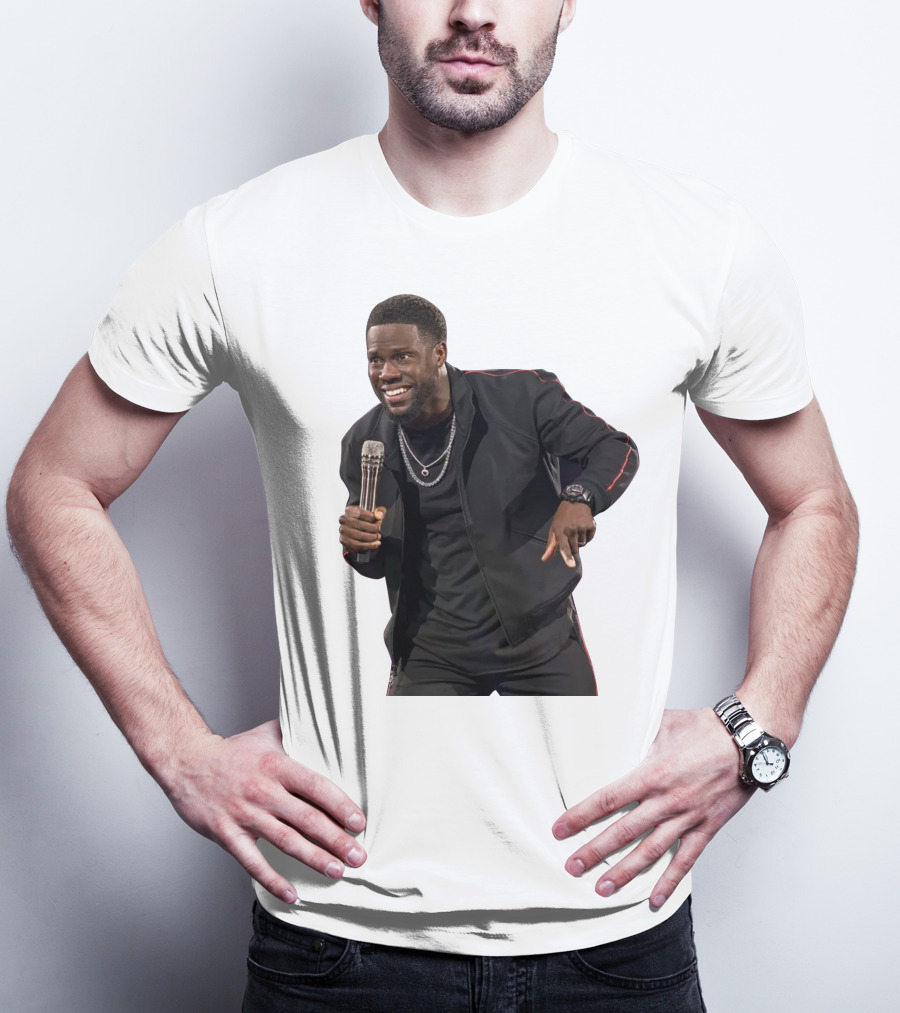 Kevin Hart Stand-Up Comedy Performance With Microphone T-Shirt