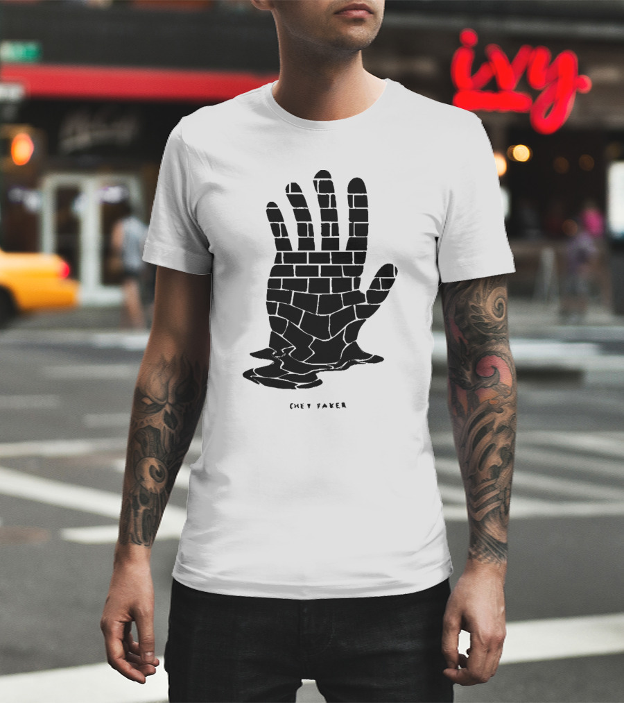 Chet Faker Built On Glass 2 Brick Hand T-Shirt
