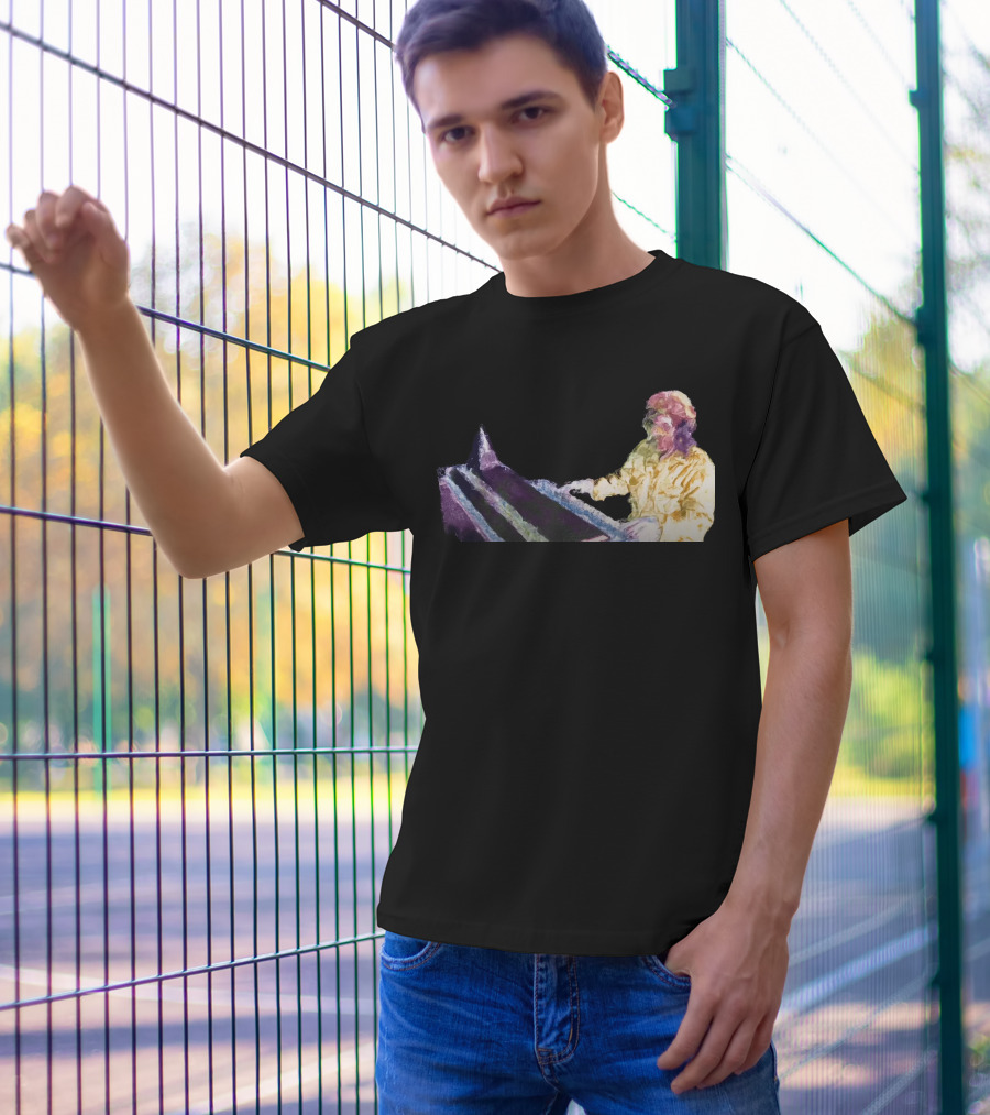 Get High Psychedelic Piano Player T-Shirt