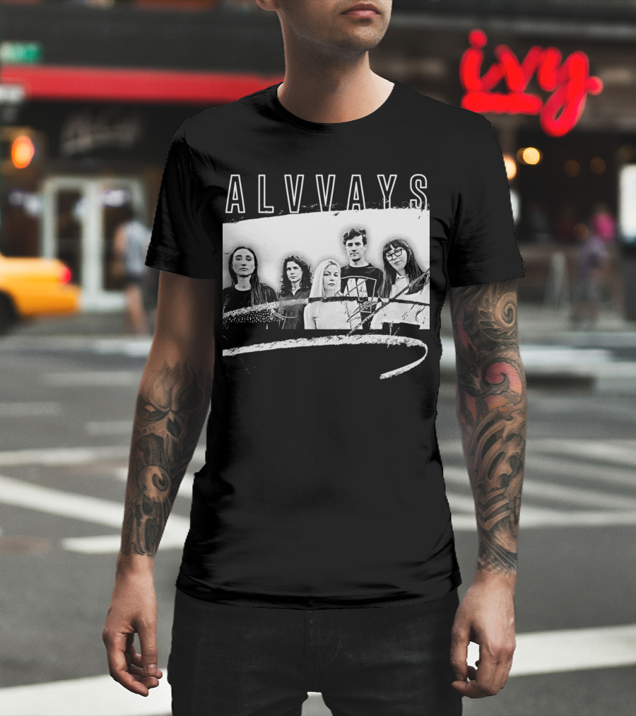ALVVAYS Black And White Band T-Shirt