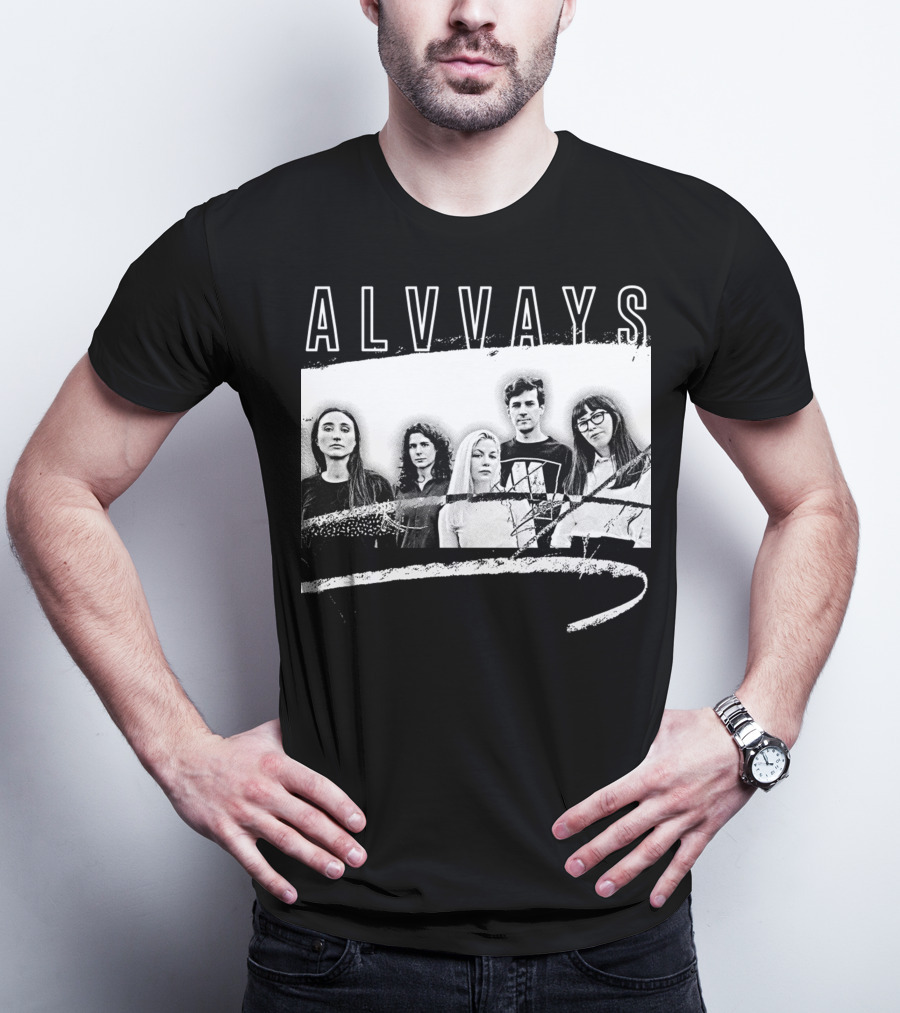 ALVVAYS Black And White Band T-Shirt