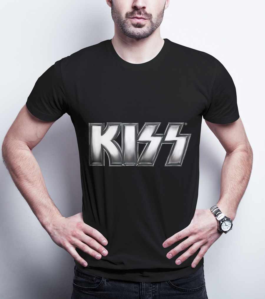 KISS Silver Metallic T-Shirt