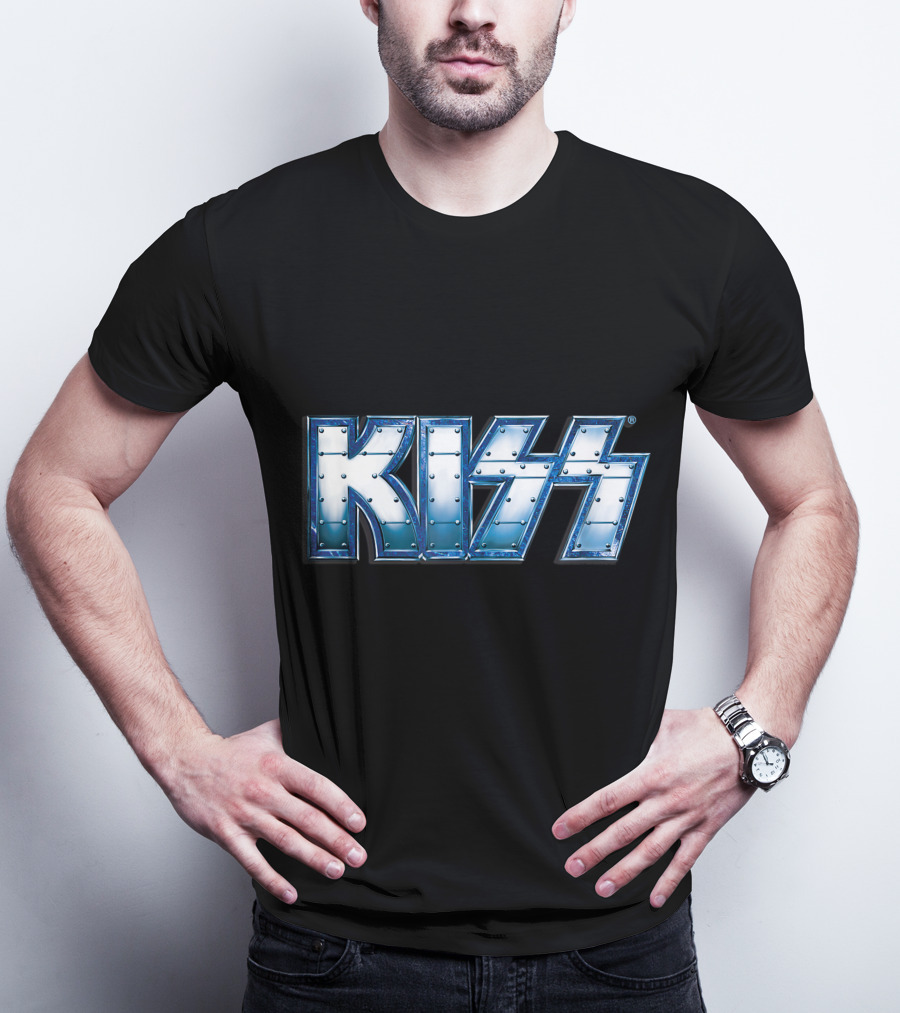 KISS Blue Steel Rivet T-Shirt