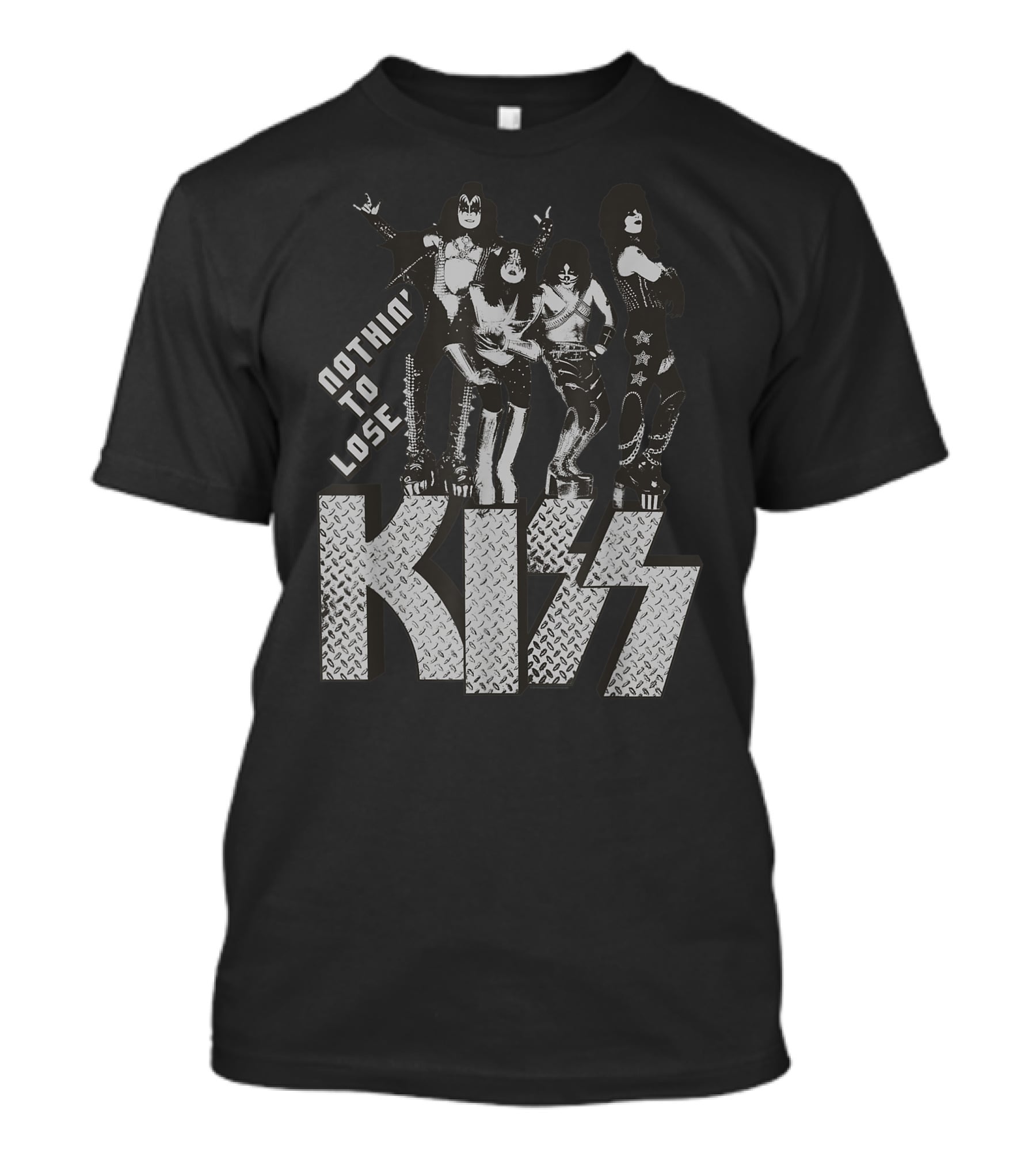 KISS Nothin To Lose Band Members Metallic T-Shirt