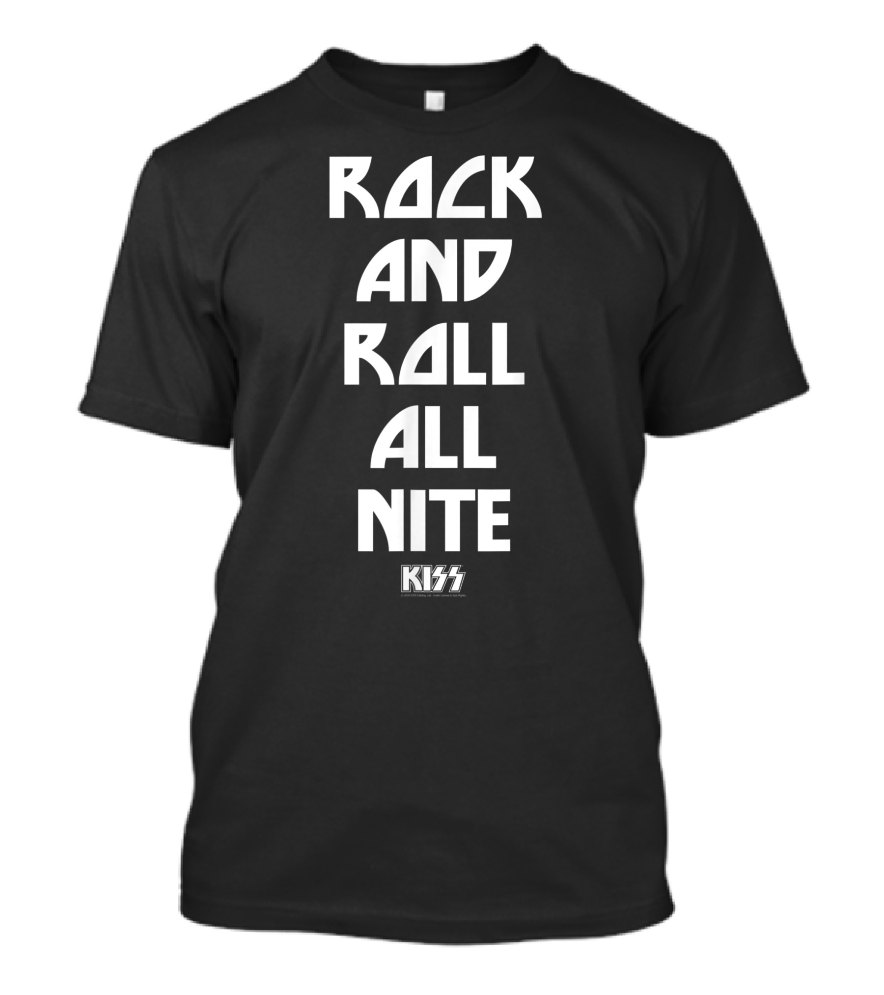 KISS Rock And Roll All Nite Lyrics T-Shirt
