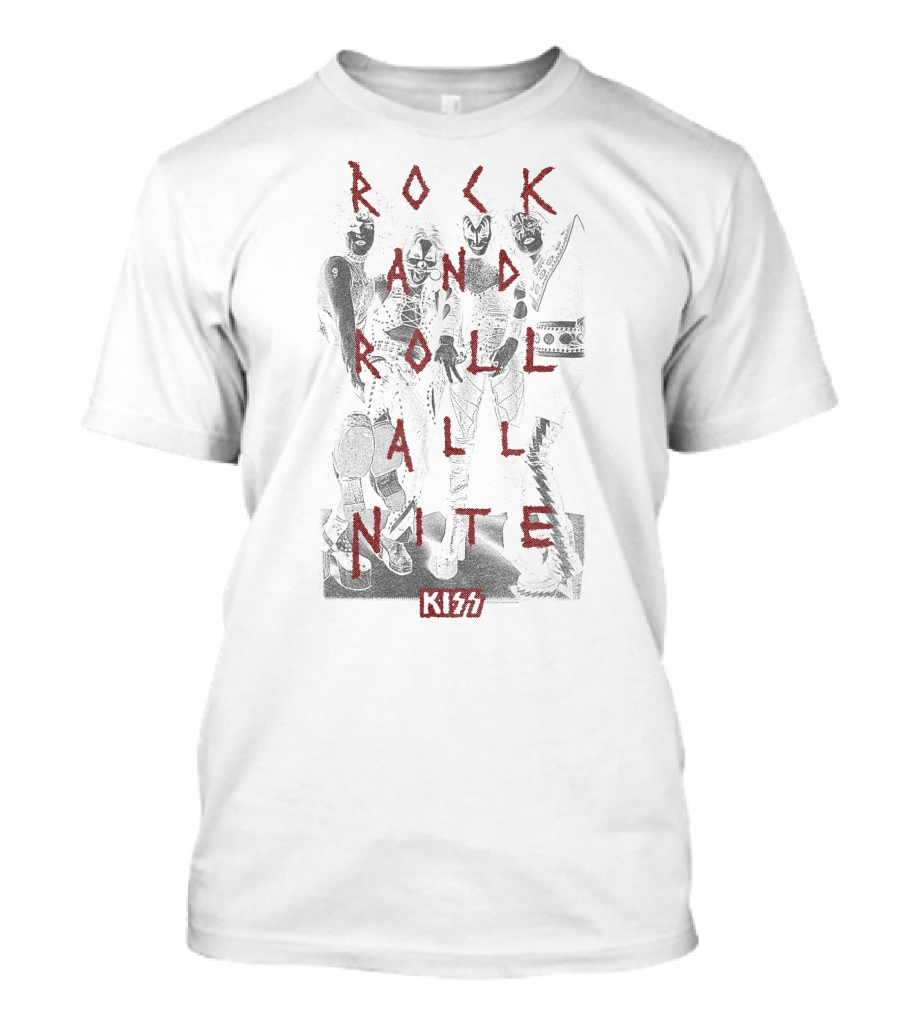 KISS Rock And Roll All Nite Blood Lyric T-Shirt
