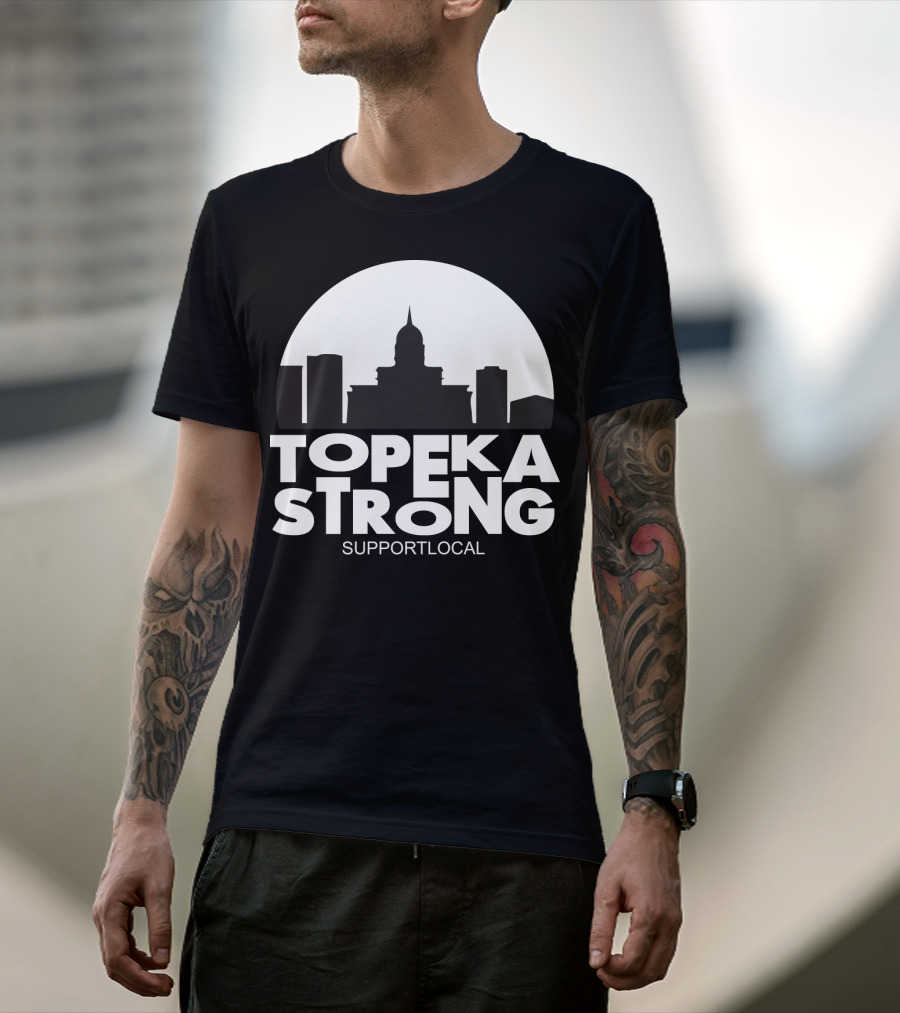 Topeka Strong Support Local Skyline T-Shirt