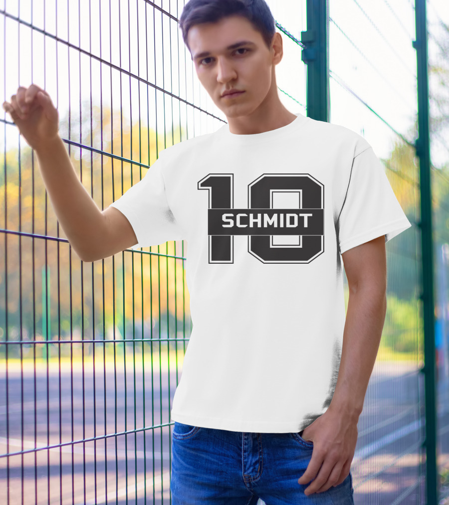 Schmidt 10 Sports Team Inspired Number T-Shirt