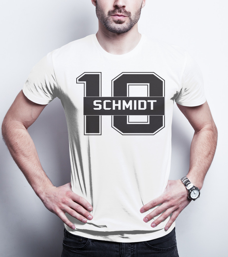 Schmidt 10 Sports Team Inspired Number T-Shirt
