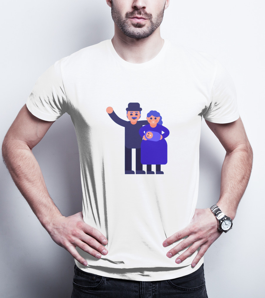 Kurzgesagt Family Cartoon Character T-Shirt