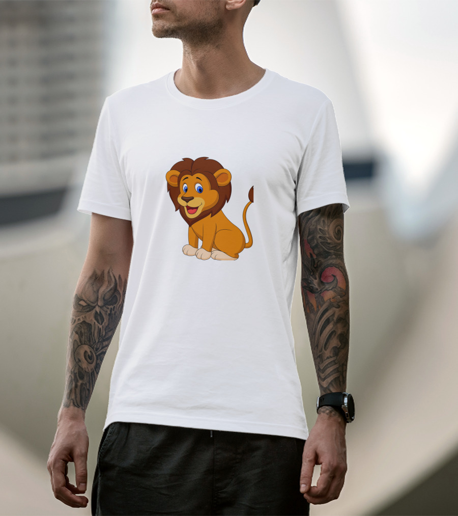 Seven Lions Cartoon Lion T-Shirt