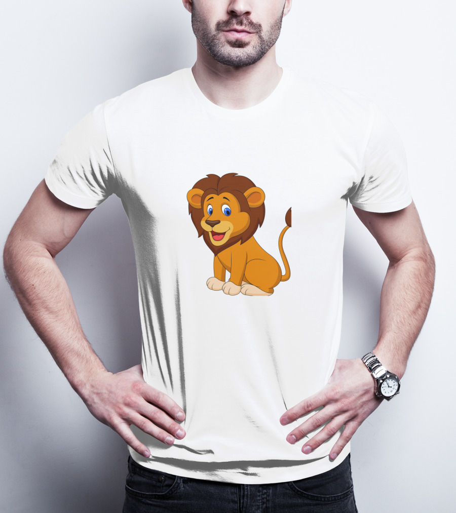 Seven Lions Cartoon Lion T-Shirt