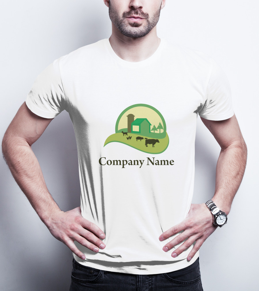 Farm Company Name Livestock Barn T-Shirt