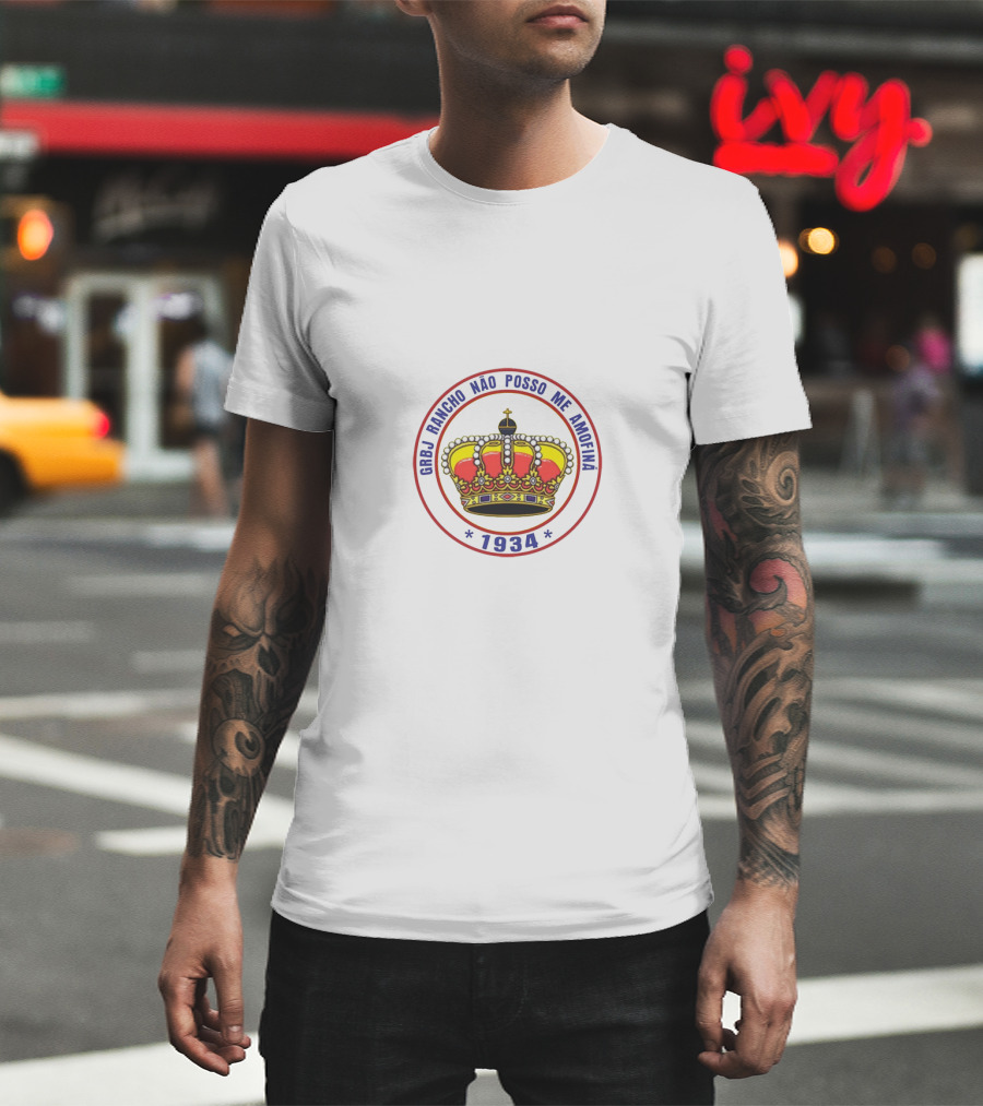 GRBJ Rancho Não Posso Me Amofiná 1934 Crown Emblem T-Shirt