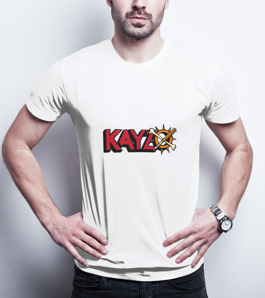 KAYZO Bones And Bat Symbol With Compass T-Shirt