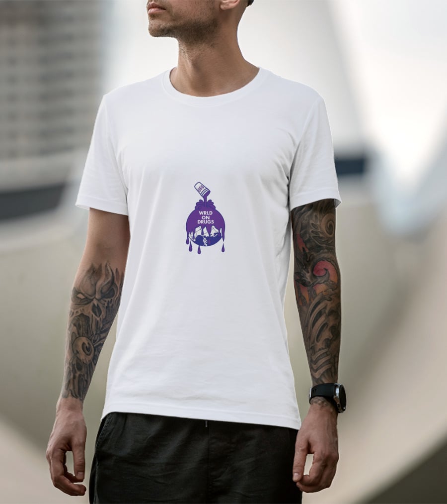 Juice WRLD On Drugs 999 Purple Iconography T-Shirt