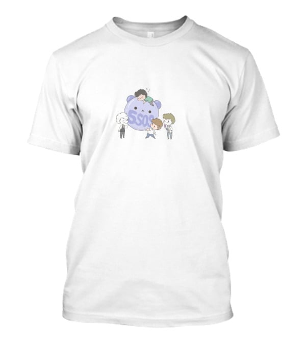 BoxLunch 5SOS Cartoon Band Characters T-Shirt