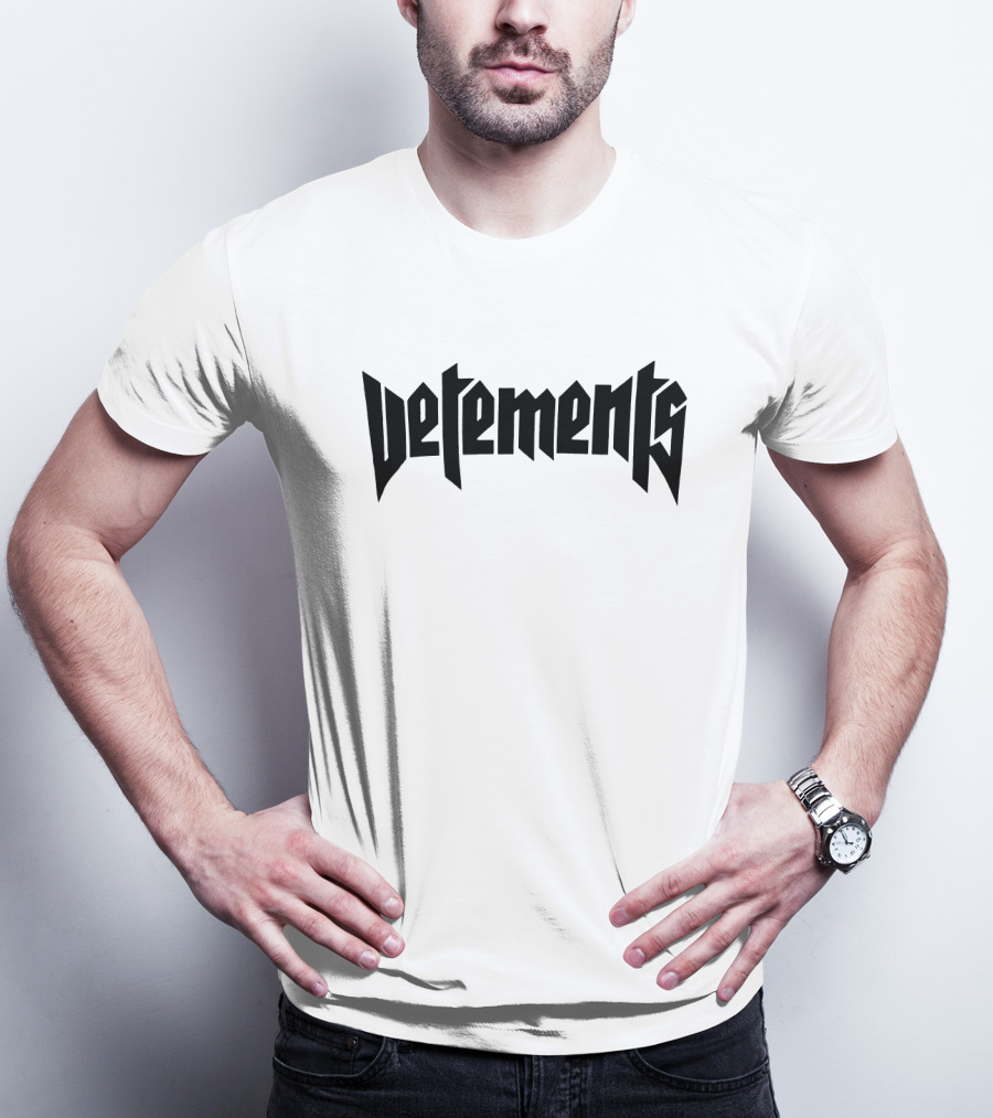 Vetements Metal Band Style Font T-Shirt