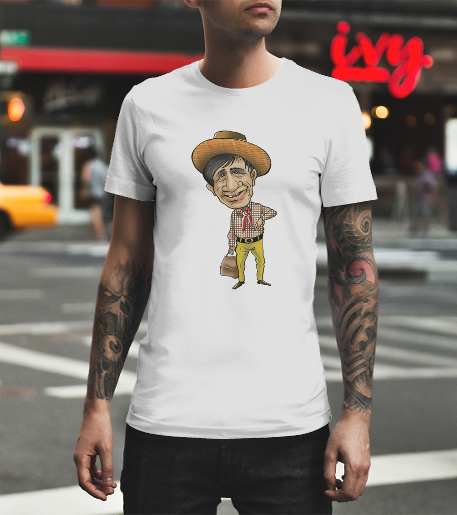 Dev Anand Caricature Cowboy T-Shirt
