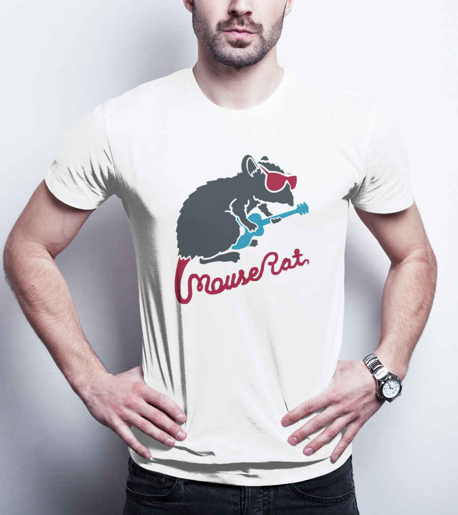 Mouse Rat Sunglasses Guitar T-Shirt