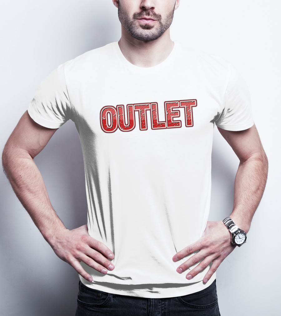 OUTLET Distressed Red T-Shirt