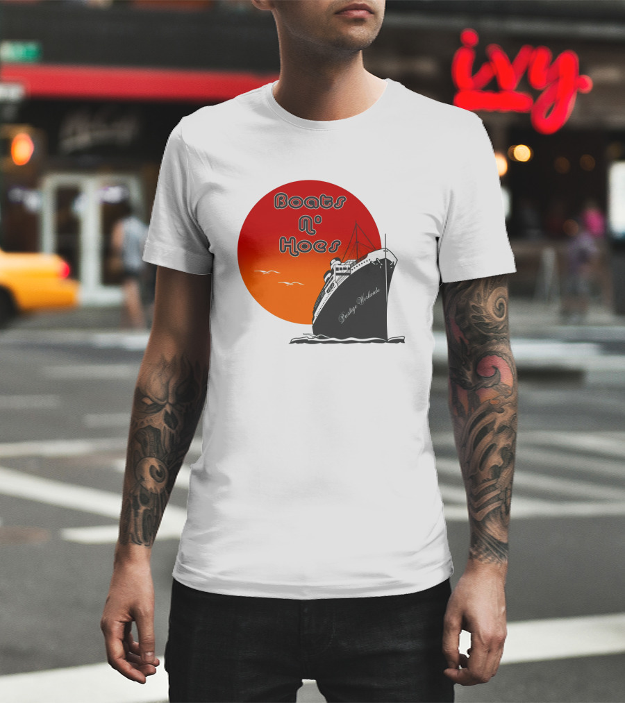 Boats N' Hoes Prestige Worldwide Step Brothers Sun Cruise T-Shirt