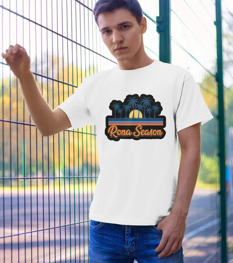 Rona Season Tropical Sunset Palm Trees T-Shirt