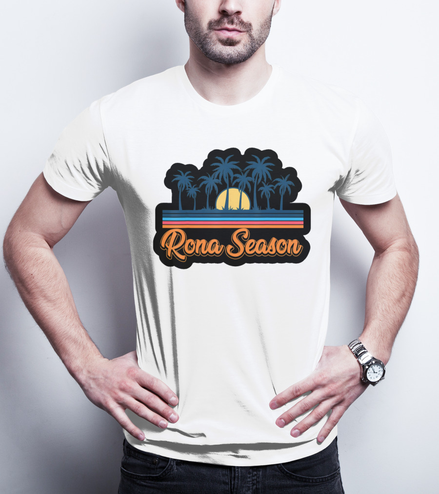 Rona Season Tropical Sunset Palm Trees T-Shirt