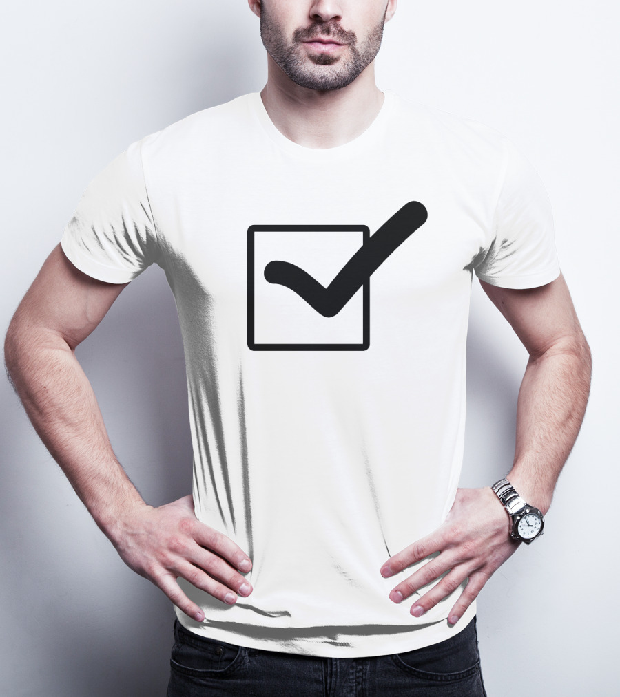 Check Mark Icon In Square Box T-Shirt