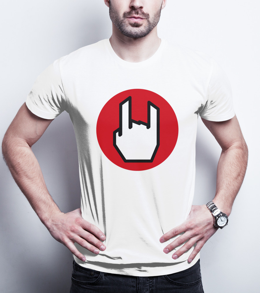 EMP Metal Hand Gesture Symbol T-Shirt