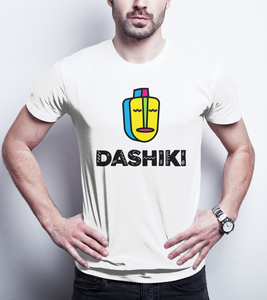 DASHIKI Colorful Geometric Mask T-Shirt
