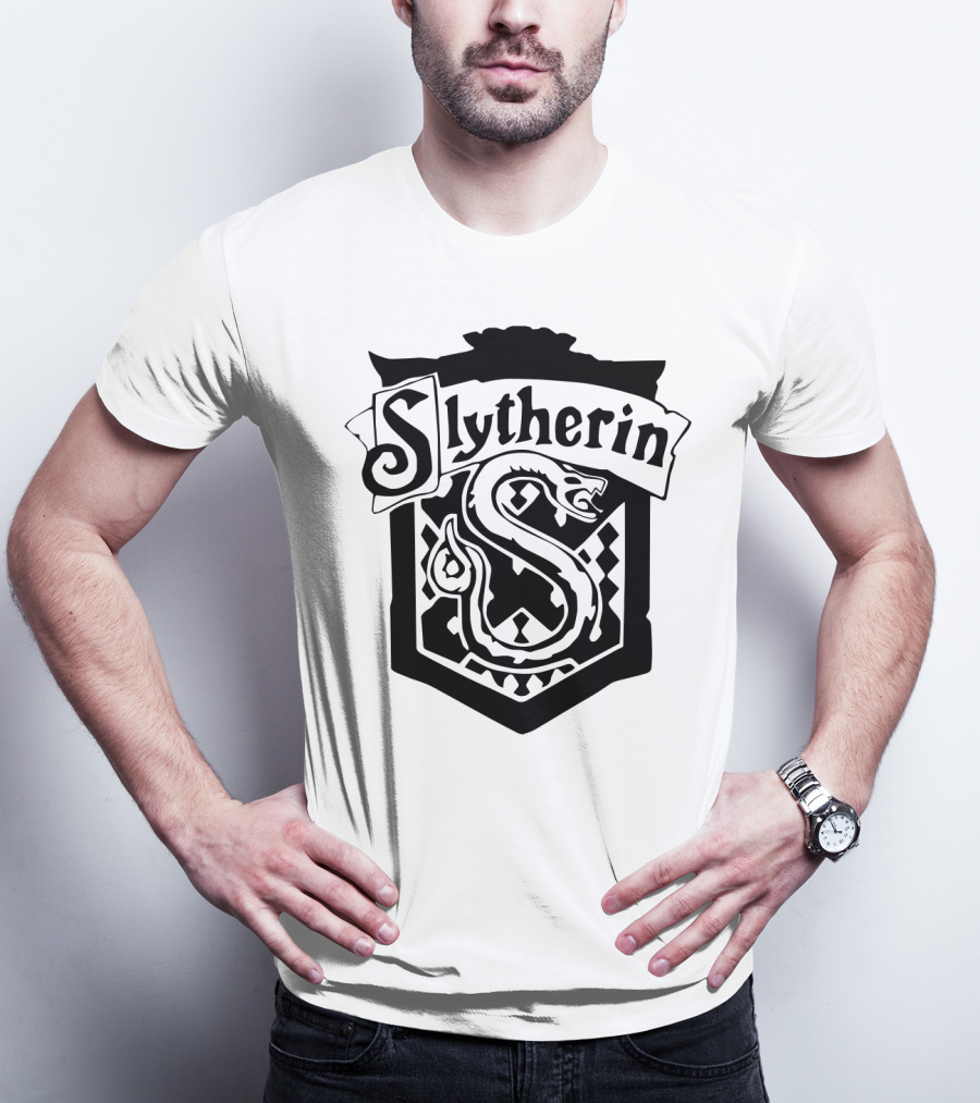 Slytherin House Crest Snake Emblem T-Shirt