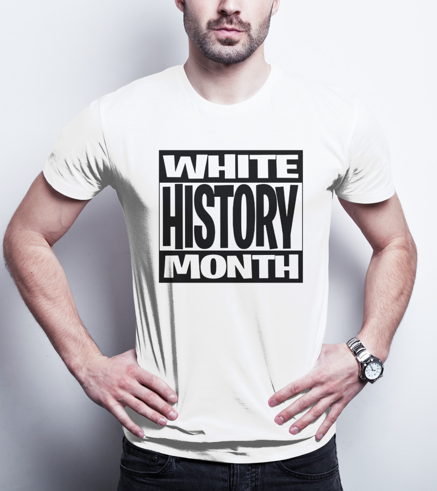 White History Month Bold Black T-Shirt