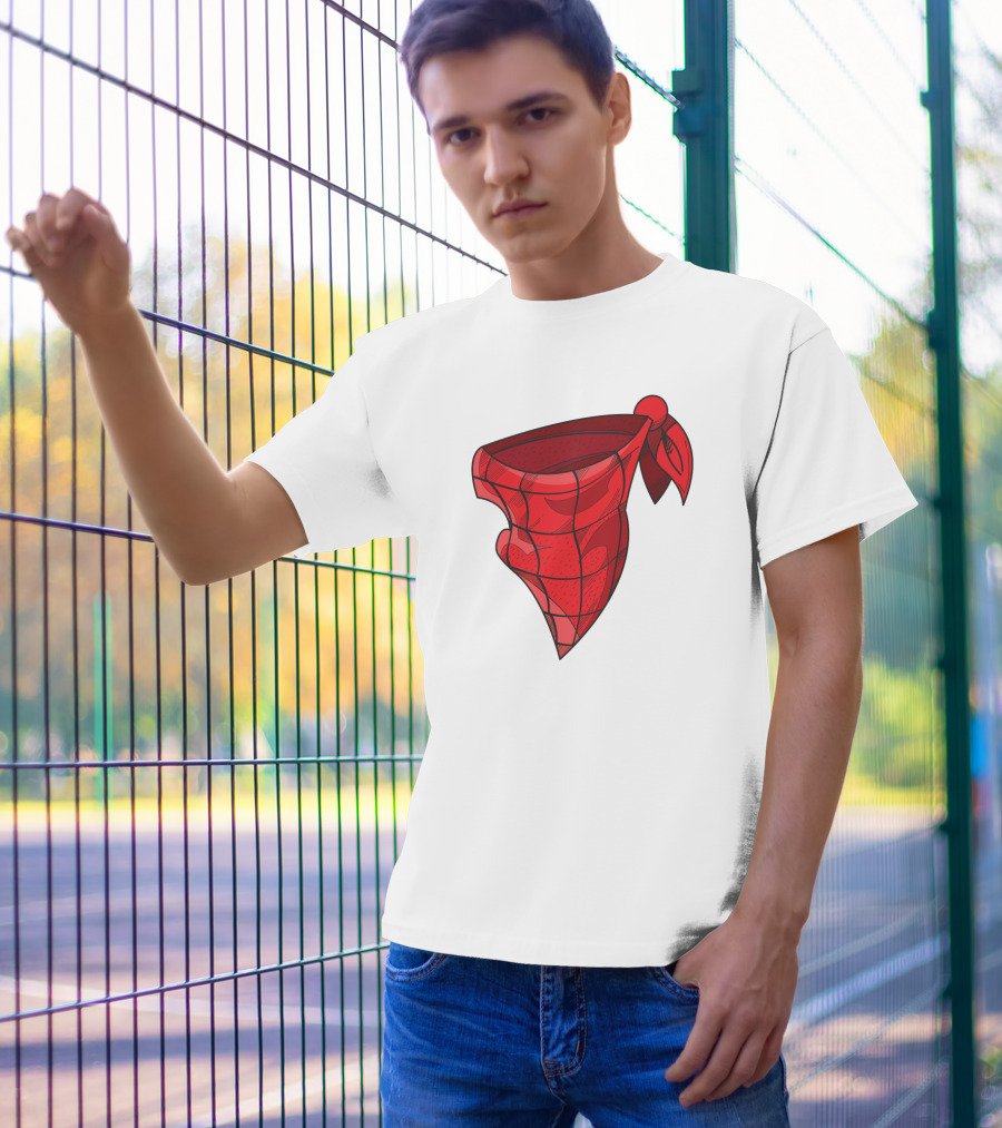 Bandana Paisley Red Scarf T-Shirt