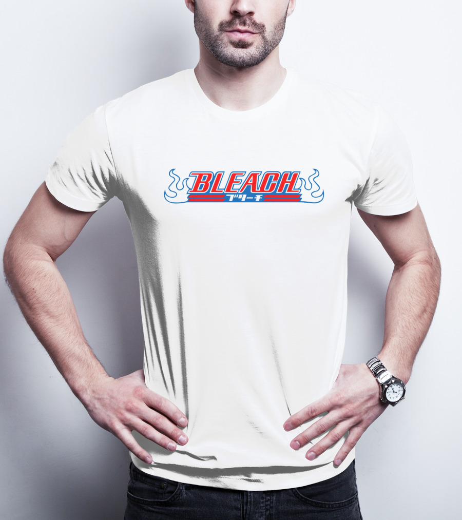 BLEACH Anime Logo With Japanese Kanji T-Shirt