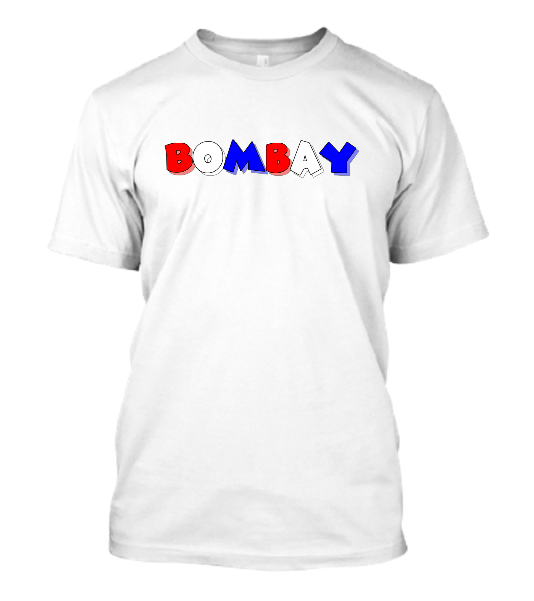 Bombay Tricolor Bold Font T-Shirt