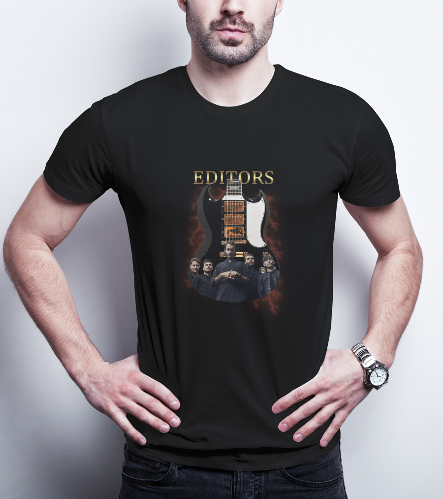 EDITORS Signature Guitar Band Members T-Shirt
