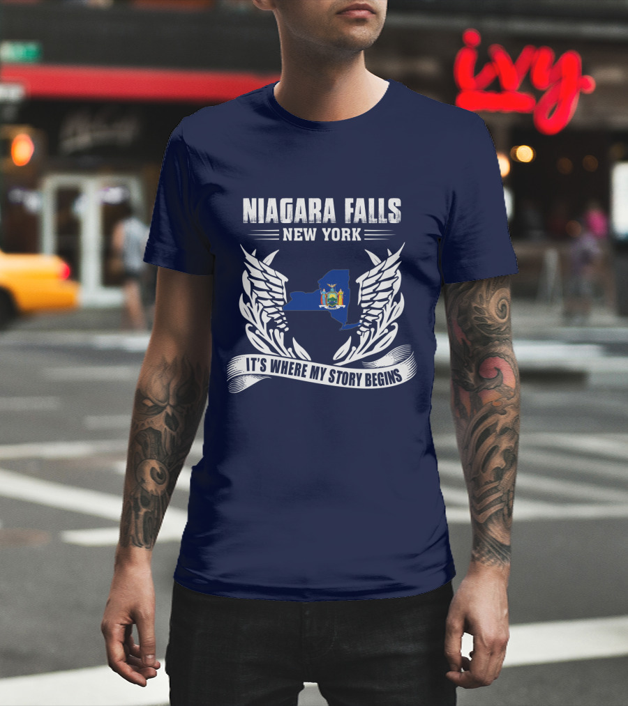 Niagara Falls New York It's Where My Story Begins T-Shirt