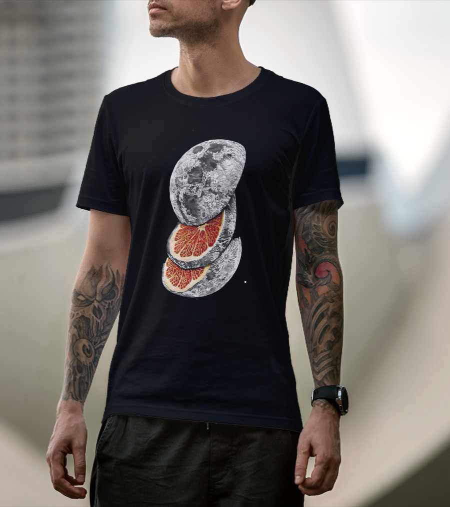 LEMON MOON Space Citrus Fusion With Blood Orange Layers T-Shirt
